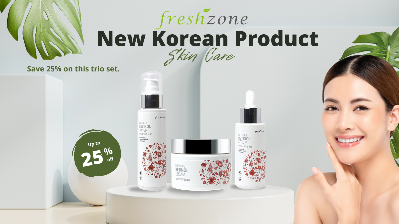 Enjoy hydrated & toned skin from Freshzone retinol with hyaluronic acid.