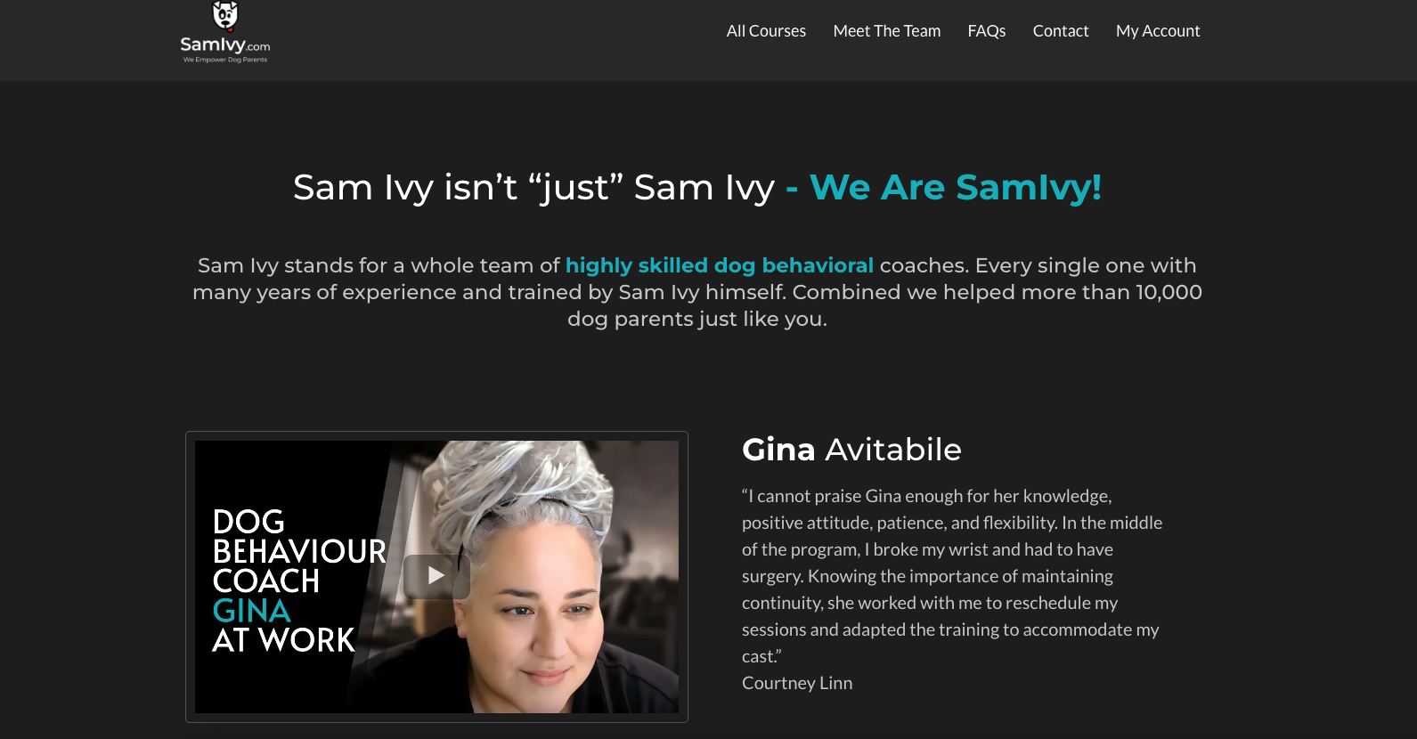 Team SamIvy | Meet the Team