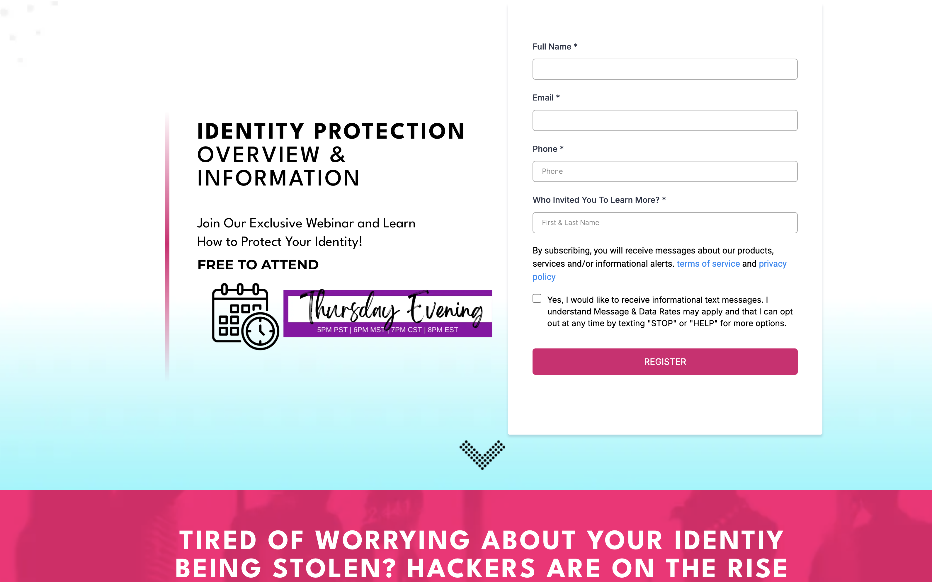 Registration for Your Identity Protection Overview