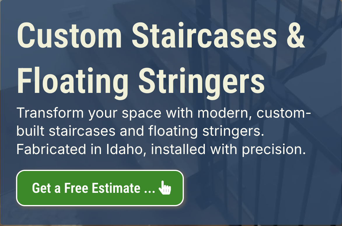 Custom Staircases & Floating Stringers | Western Fabrication | Idaho