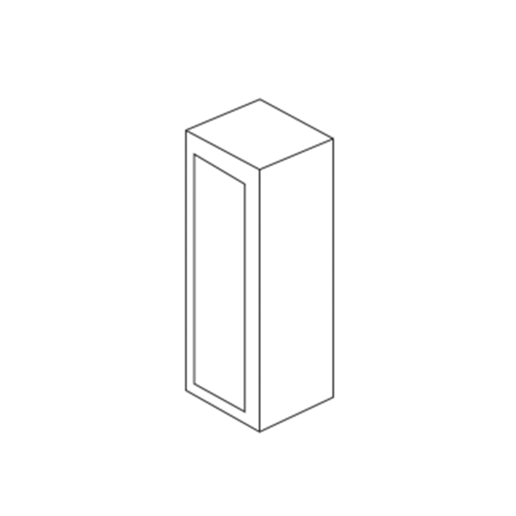 Sleek 09” Deep Wall Cabinet with 1 Door – Compact, Stylish Storage!