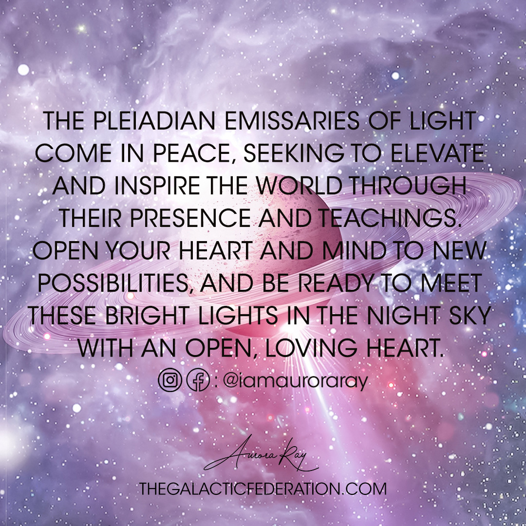 The Arrival of Pleiadian Ships and the Harmonious Ascension of Humanity