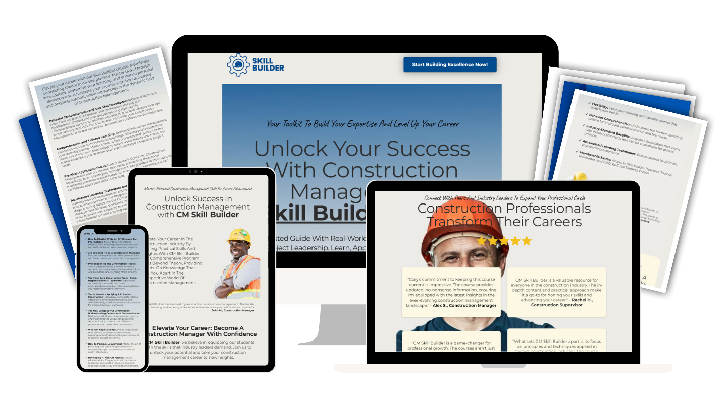 Skill Builder Membership | Construction Management Training