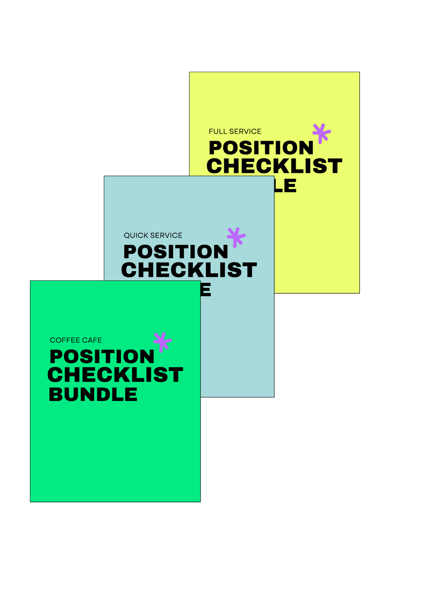 Position Checklist Bundles by Steph Jarm