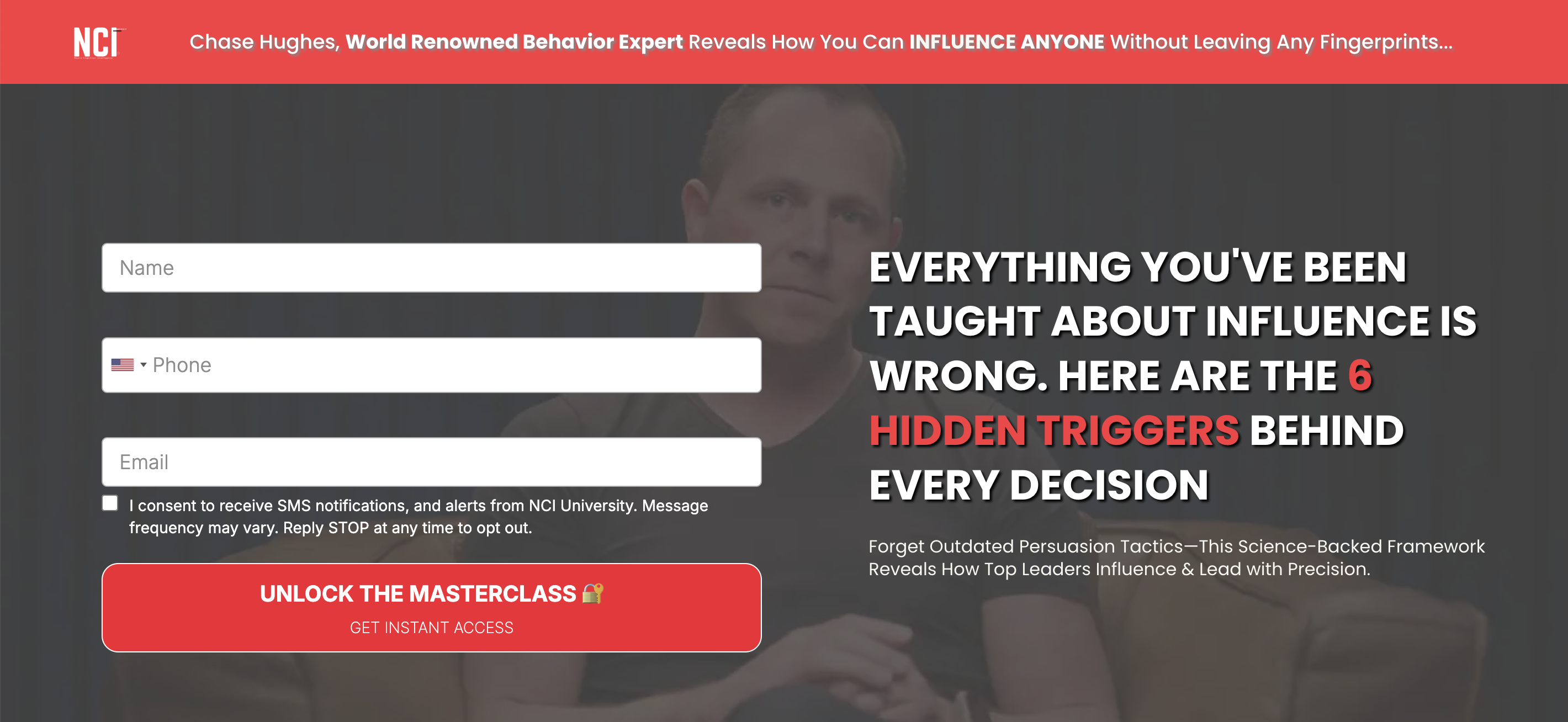Master Human Behavior & Influence with Chase Hughes – Free Class