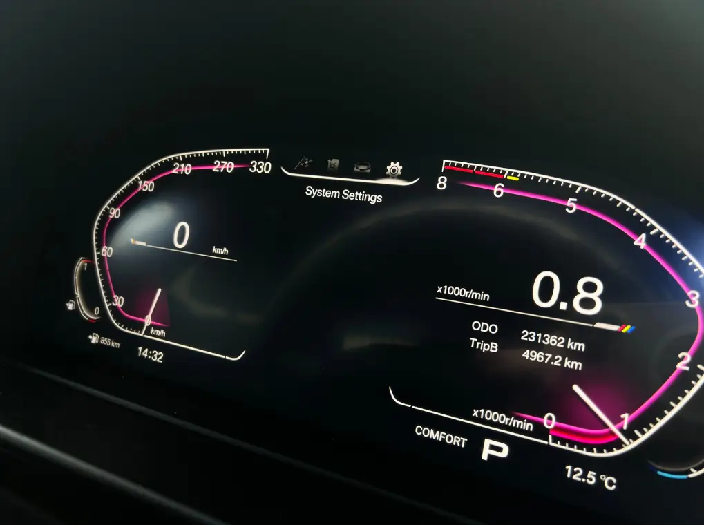 F30 12.3" Digital Instrument Cluster
