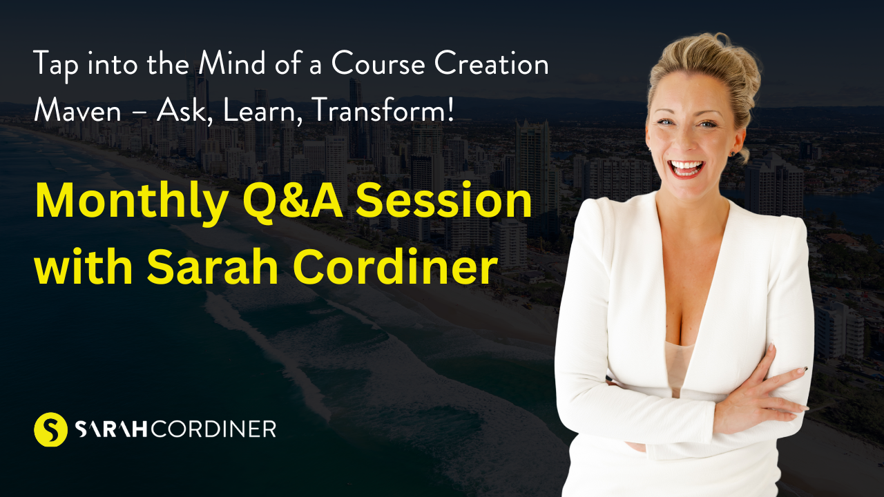 Legends Lab Monthly Q & A Session with Sarah Cordiner