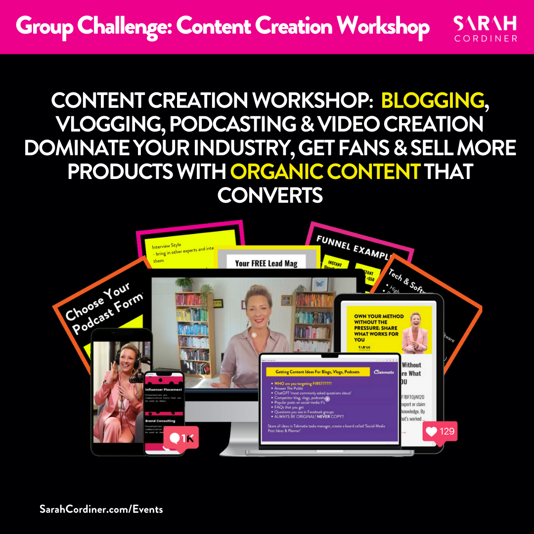 Content Creation Workshop: Blogging, Vlogging, Podcasting & Video ...
