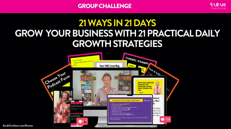 Group Challenge: 21 Ways in 21 Days Challenge: Grow Your Business with ...