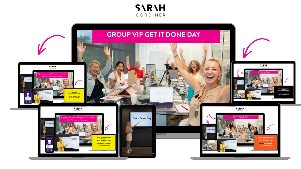 GROUP VIP “Get It Done” Day - with Sarah Cordiner