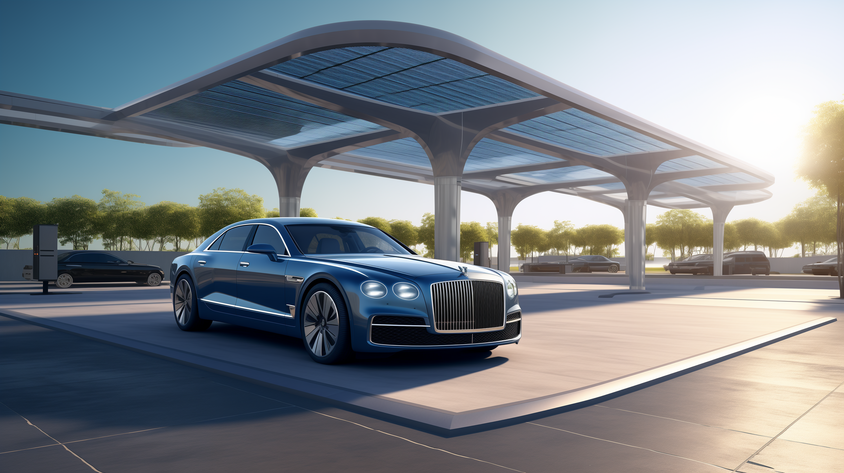 Bentley's Leap Towards Sustainability: The UK's Largest Solar-Powered Car Port