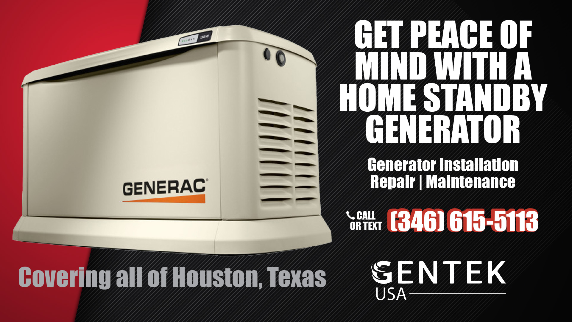 GENTEK Generators Houston TX