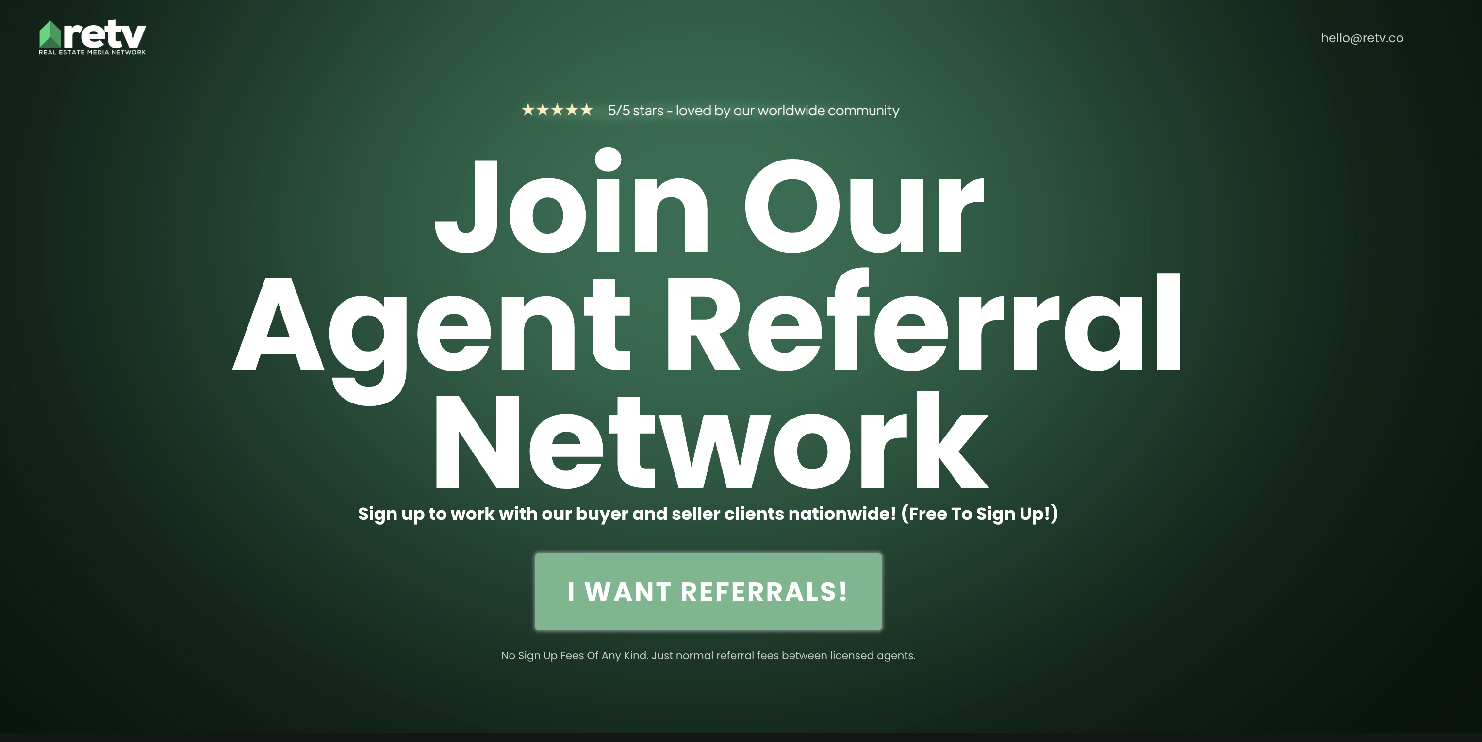 RETV Agent Referral Network