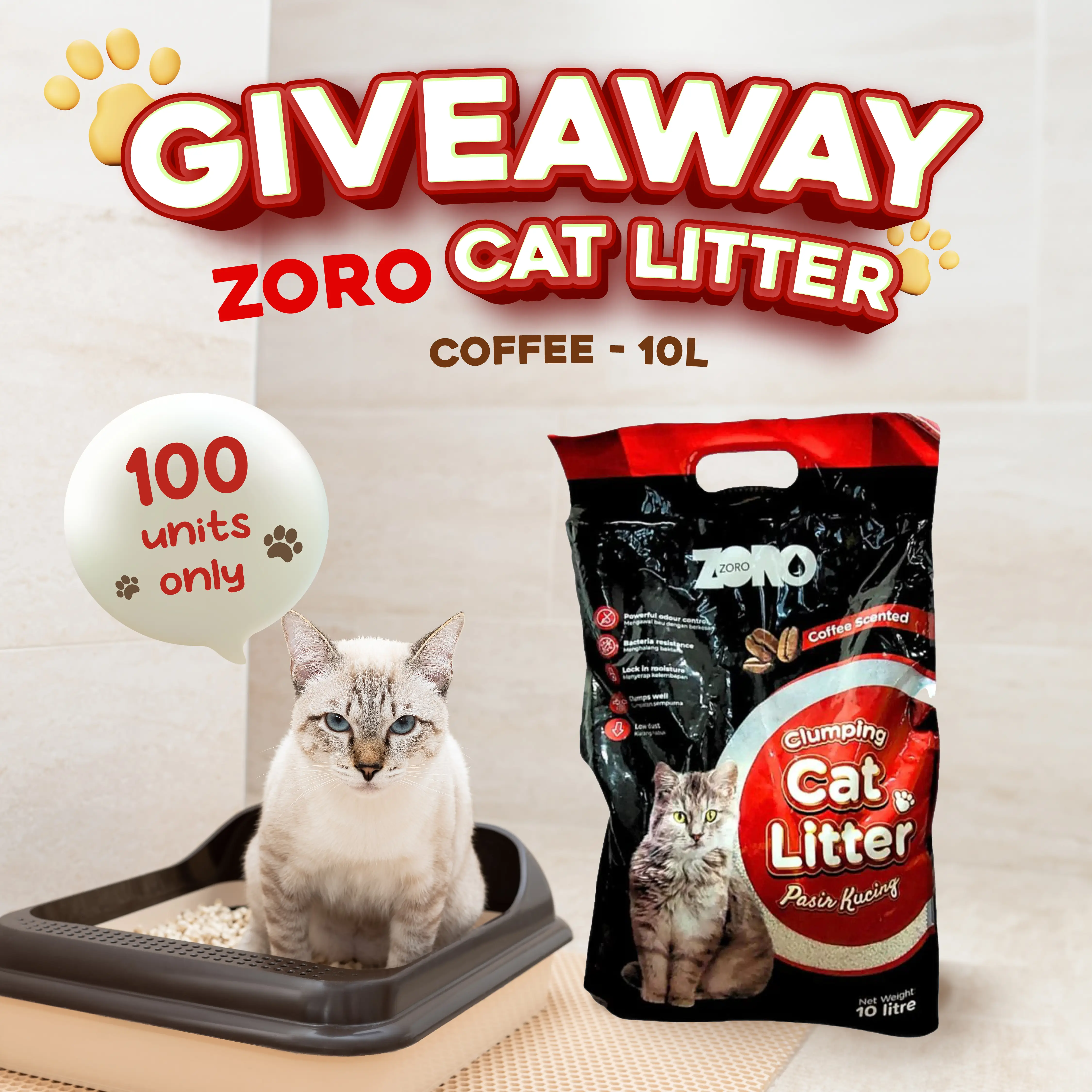 Zoro Cat Litter Coffee 10L