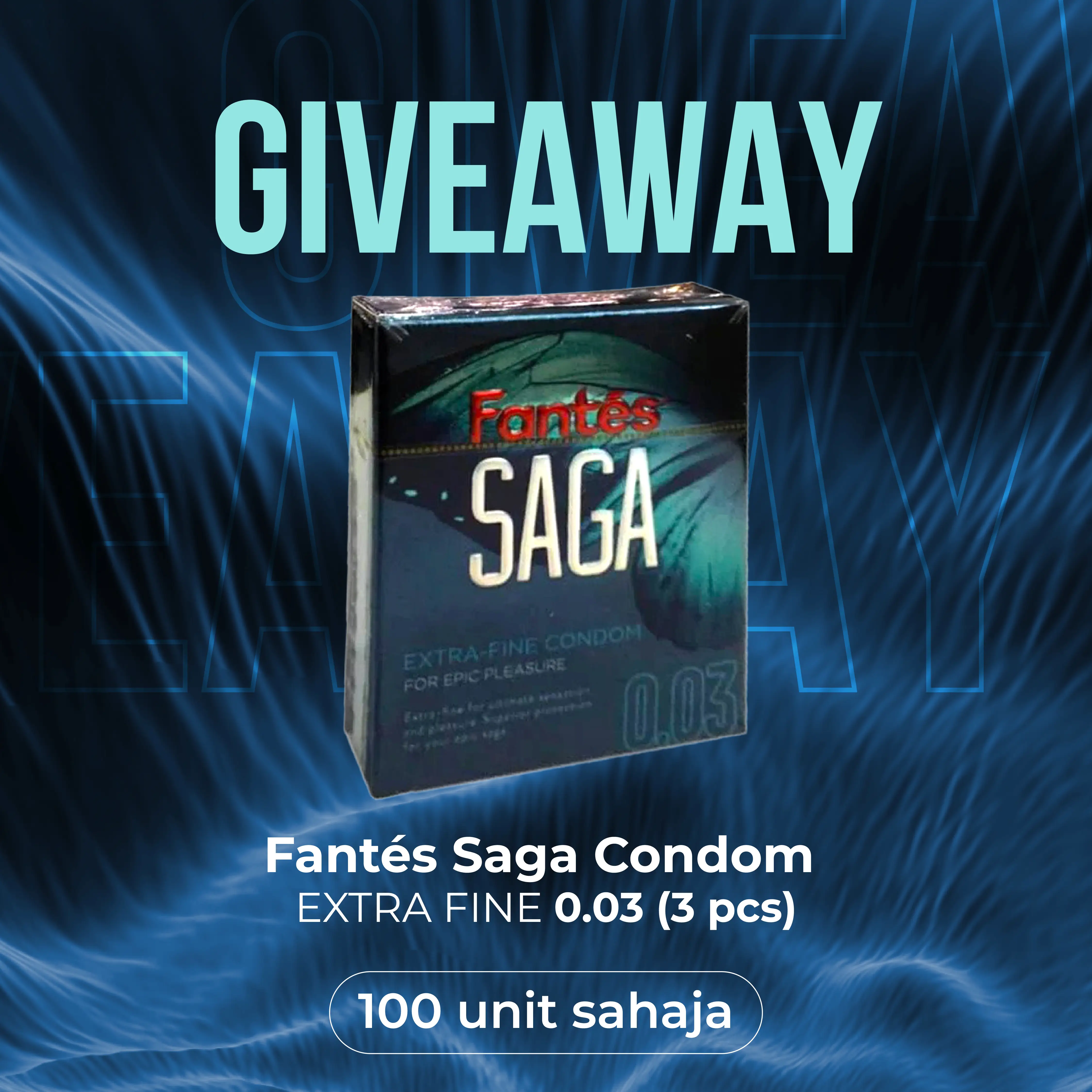 Fantes Saga Condom Extra Fine 0.03 3 pieces