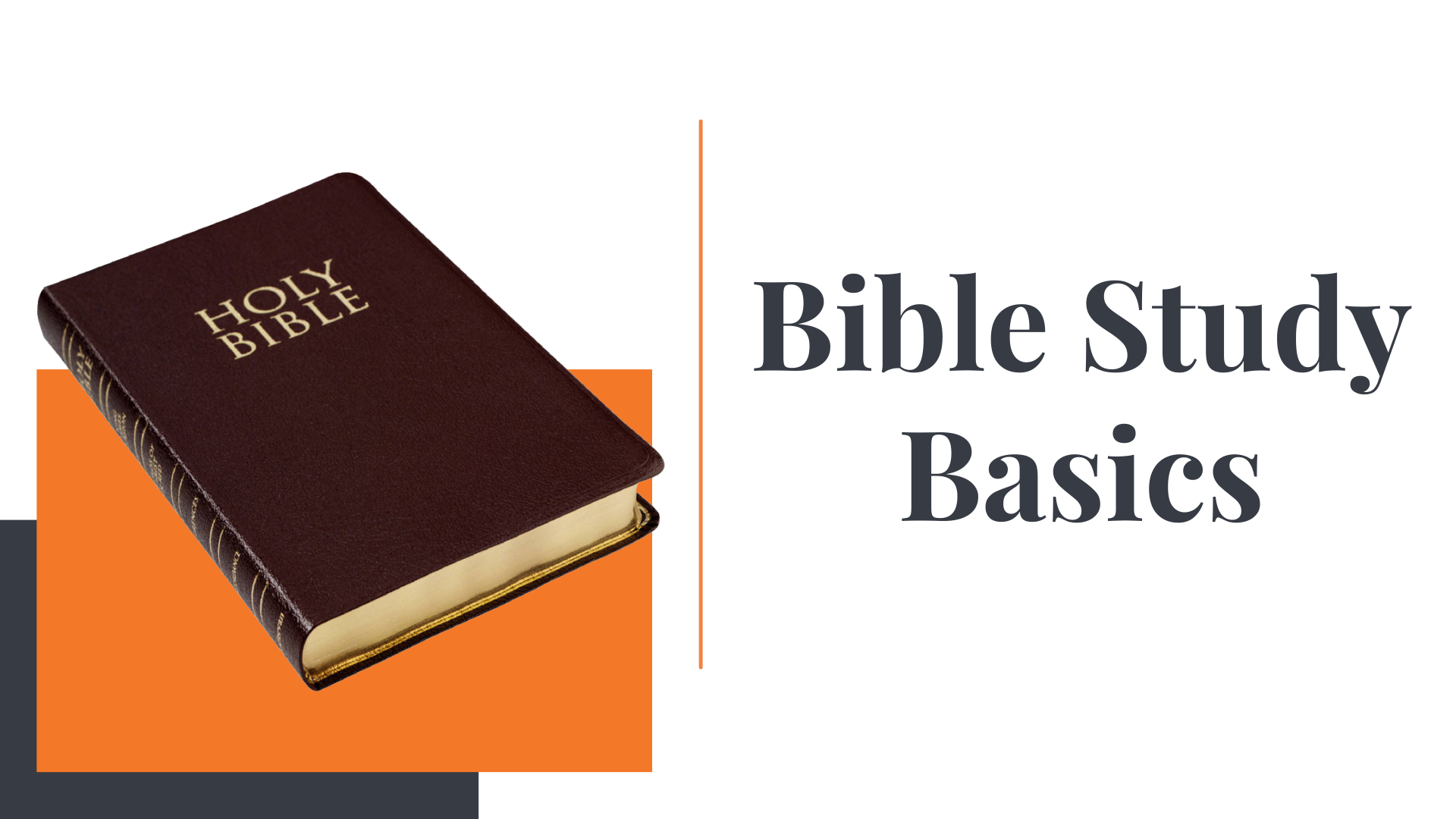 Bible Study Basics Course